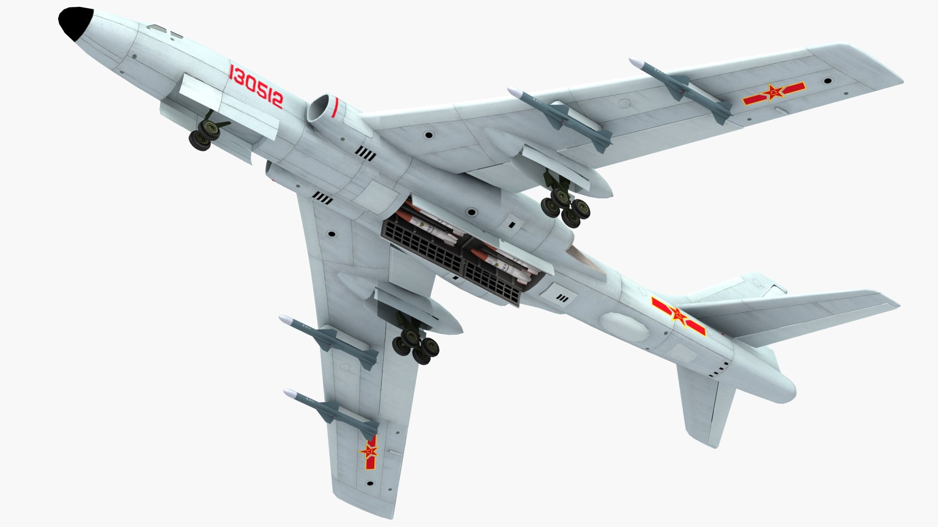 3D H-6k H-6 Model - TurboSquid 1662812