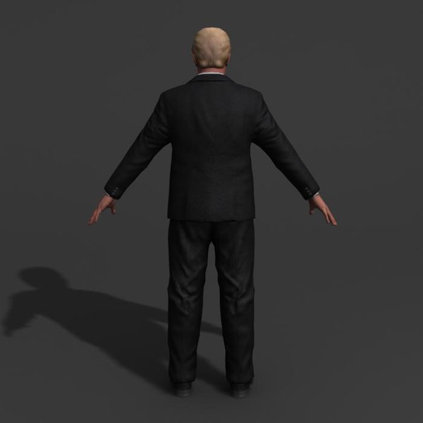 3d rigged character model
