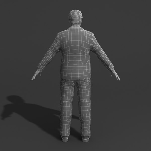 3d rigged character model