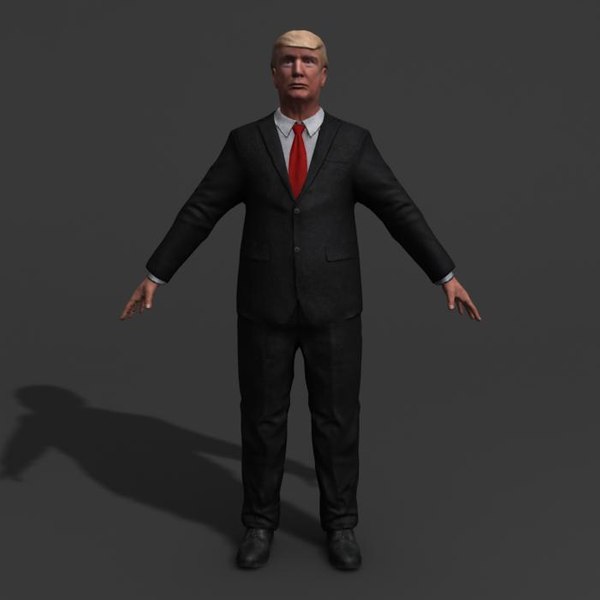 3d rigged character model