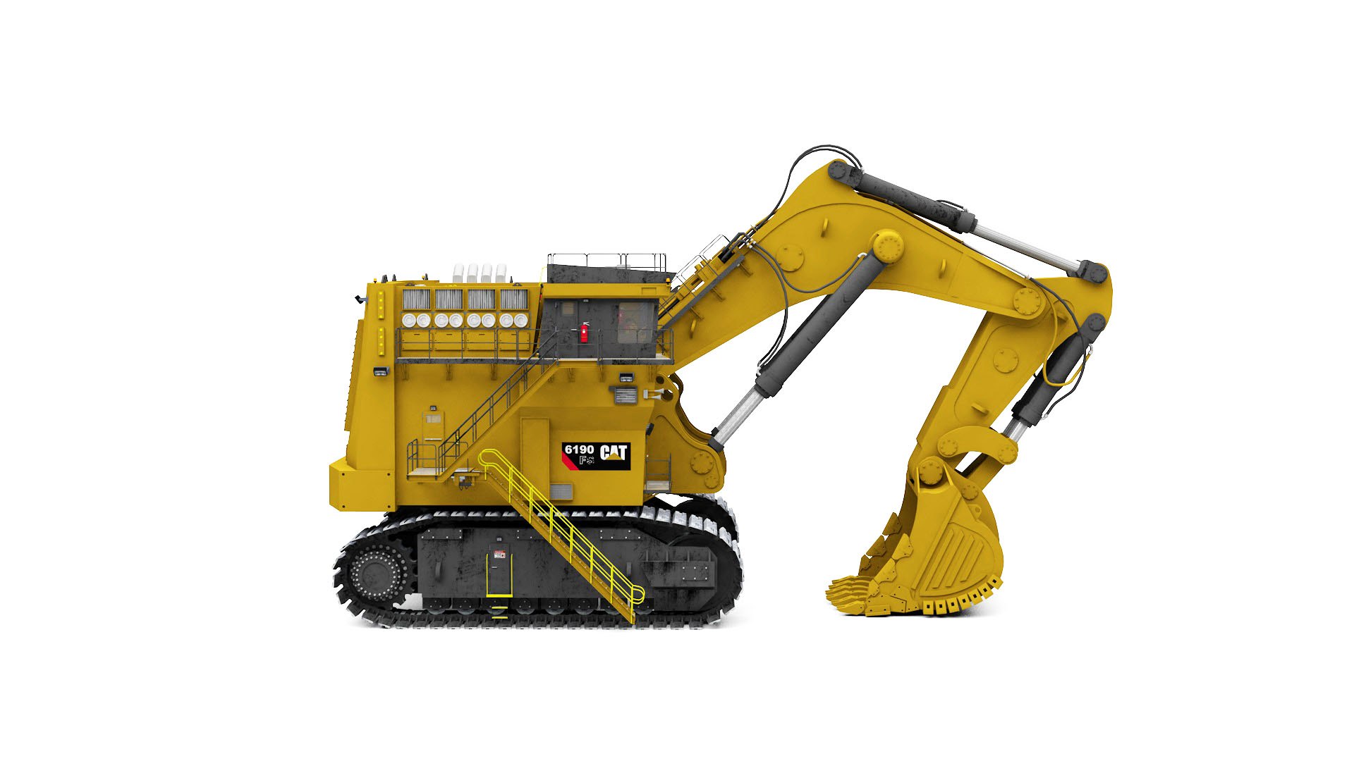 shovel excavator cat 6190 3D 모델 - TurboSquid 2048982