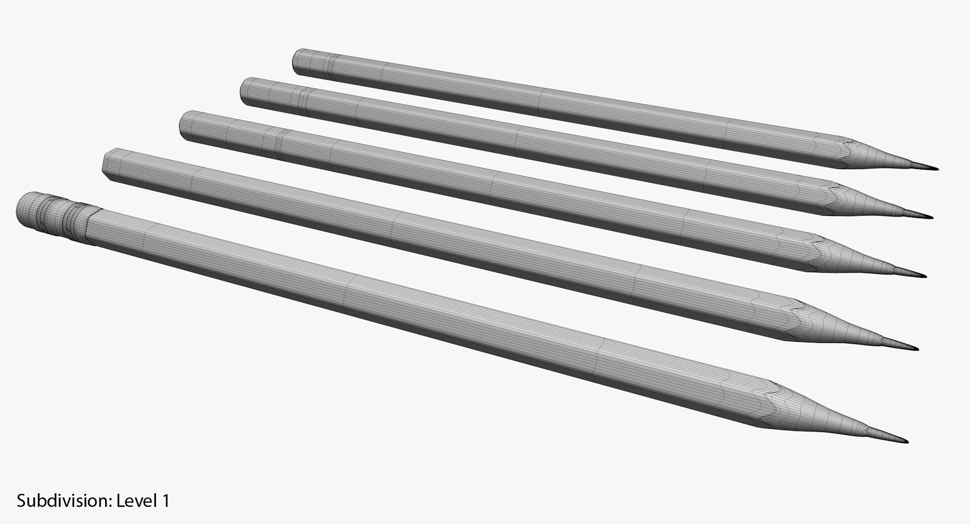 3D Pencil Set Model - TurboSquid 1188843