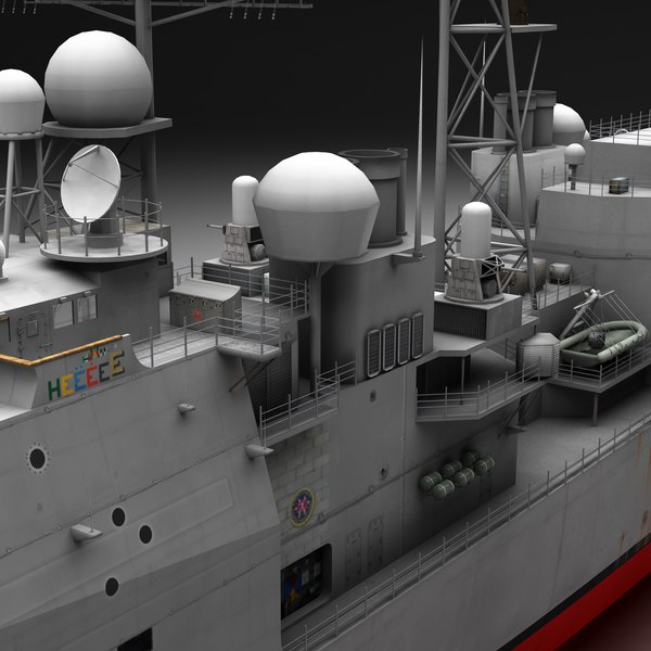 uss aegis cruiser cg-47 3d max