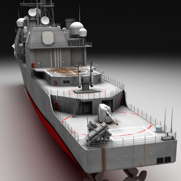 uss aegis cruiser cg-47 3d max