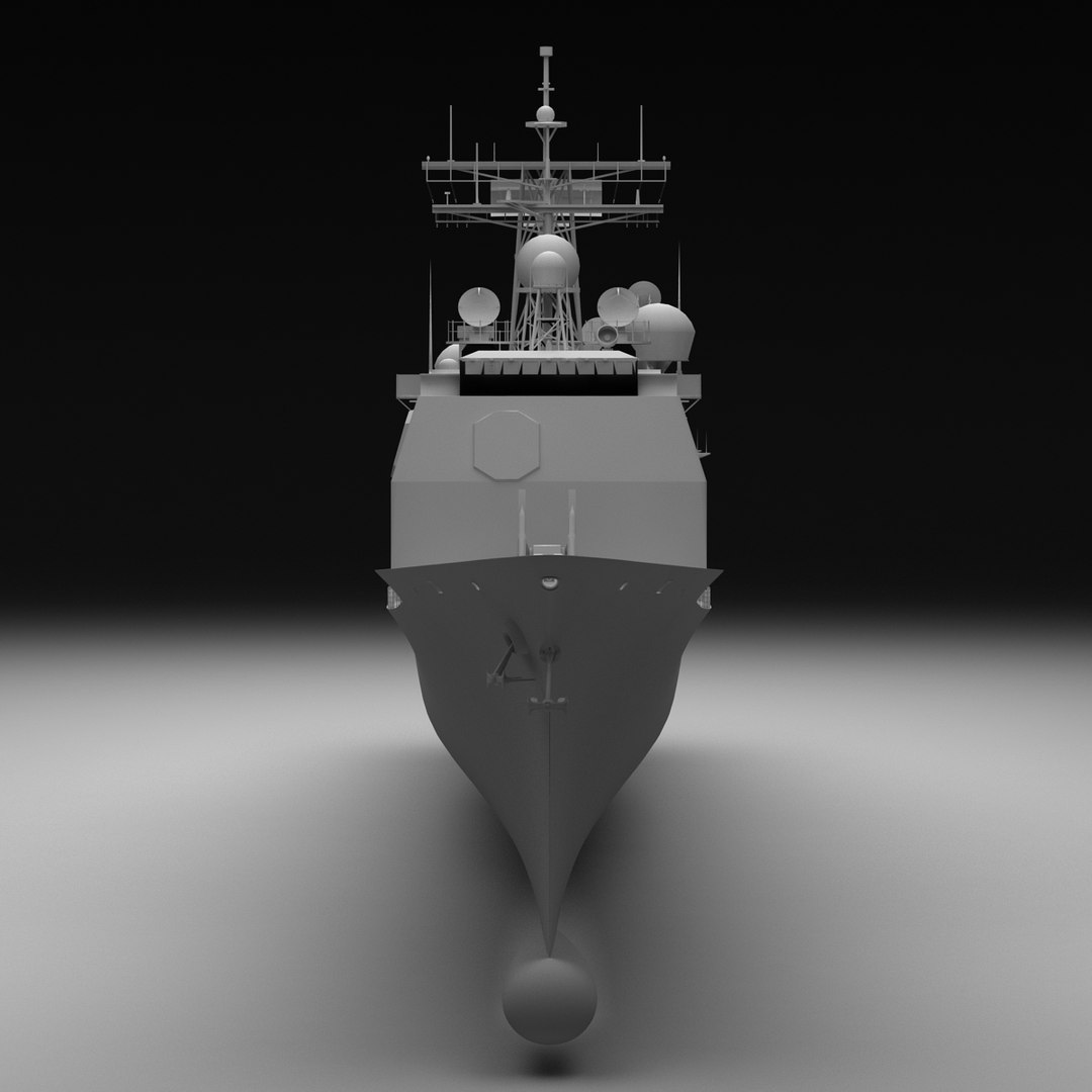 Uss Aegis Cruiser Cg-47 3d Max