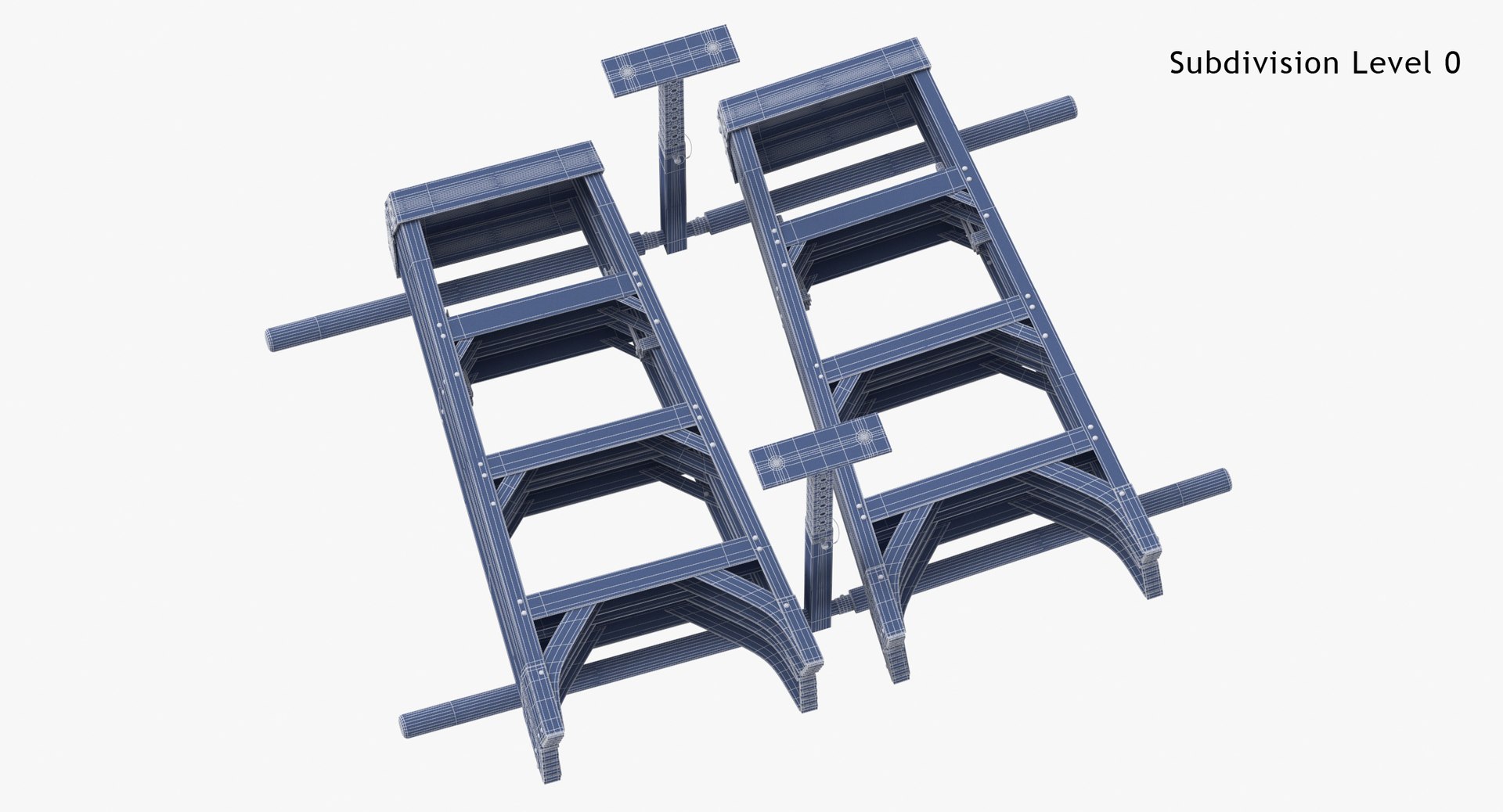 3D Model Ladder Storage 01 Short Ladder Clean And Dirty - TurboSquid ...