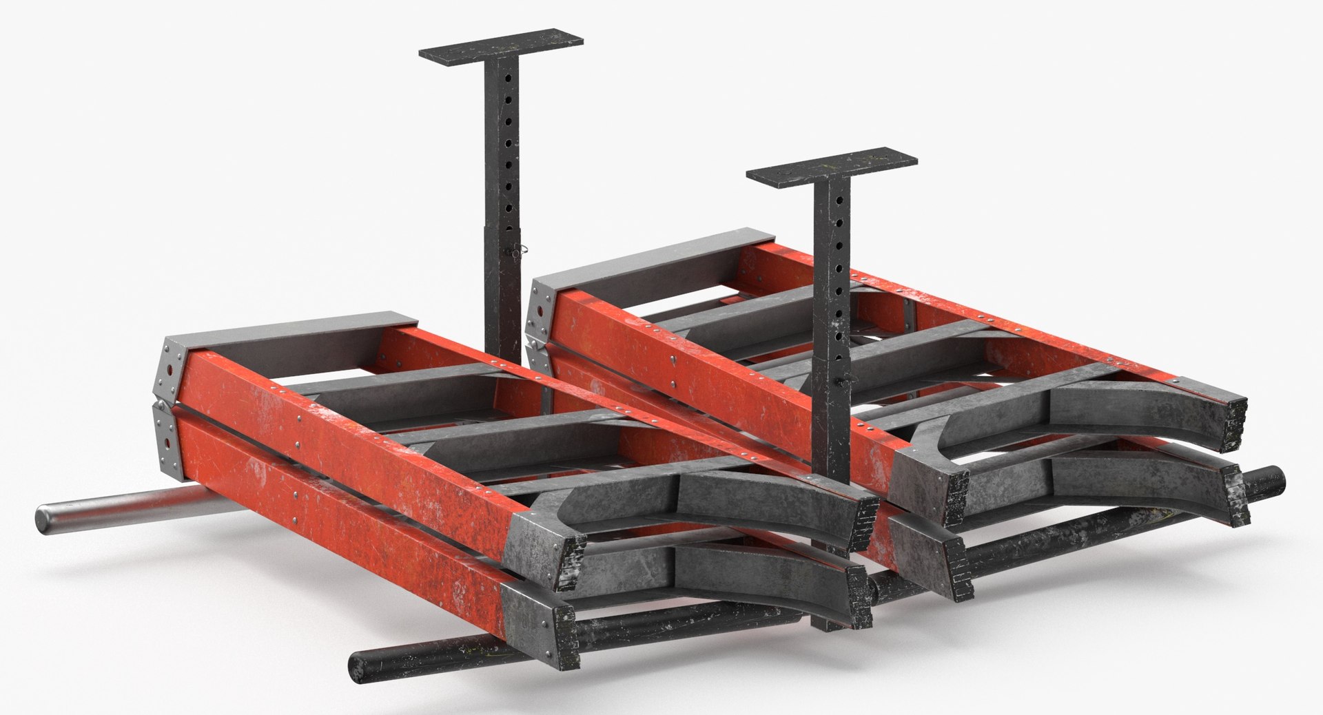 3D Model Ladder Storage 01 Short Ladder Clean And Dirty - TurboSquid ...