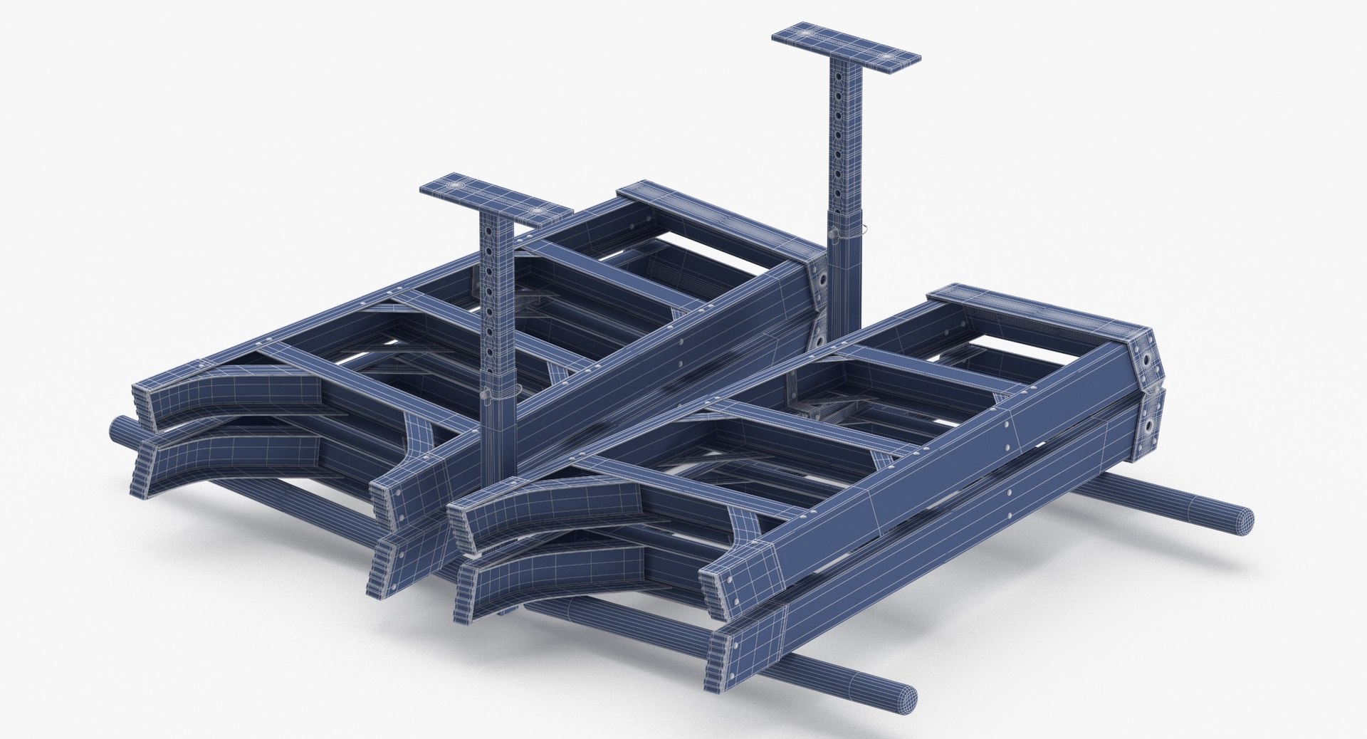 3D Model Ladder Storage 01 Short Ladder Clean And Dirty - TurboSquid ...