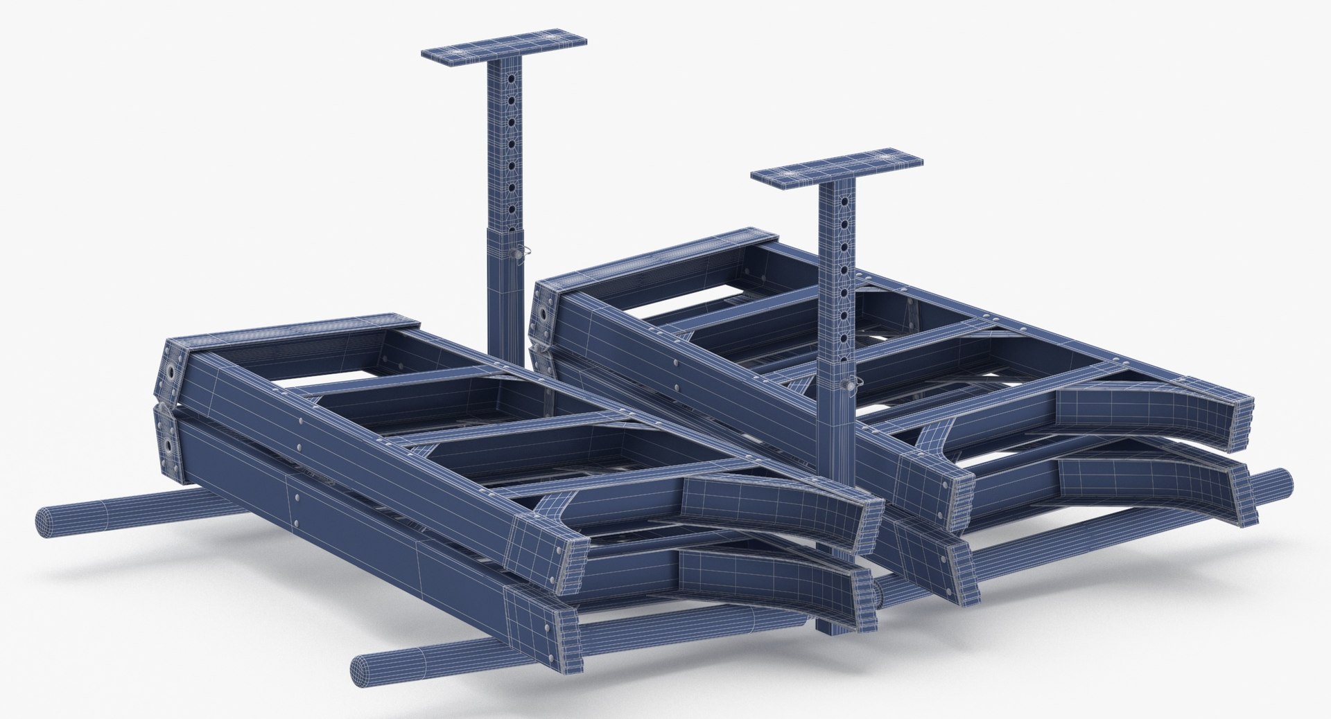 3D Model Ladder Storage 01 Short Ladder Clean And Dirty - TurboSquid ...
