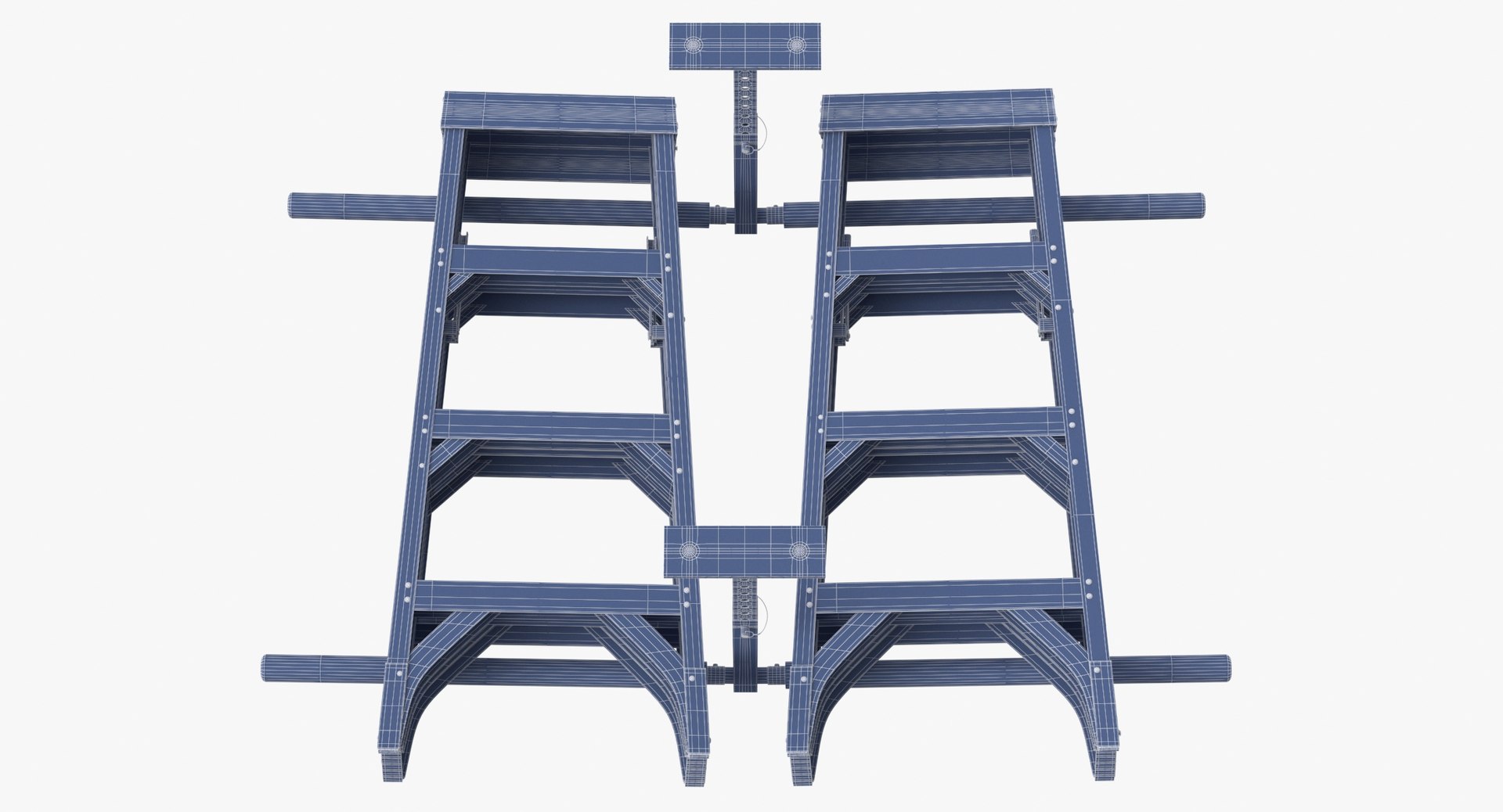 3D Model Ladder Storage 01 Short Ladder Clean And Dirty - TurboSquid ...