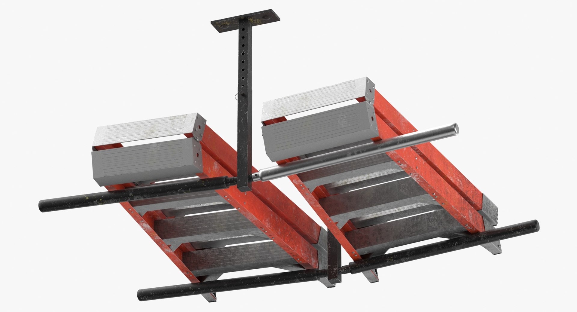 3D Model Ladder Storage 01 Short Ladder Clean And Dirty - TurboSquid ...