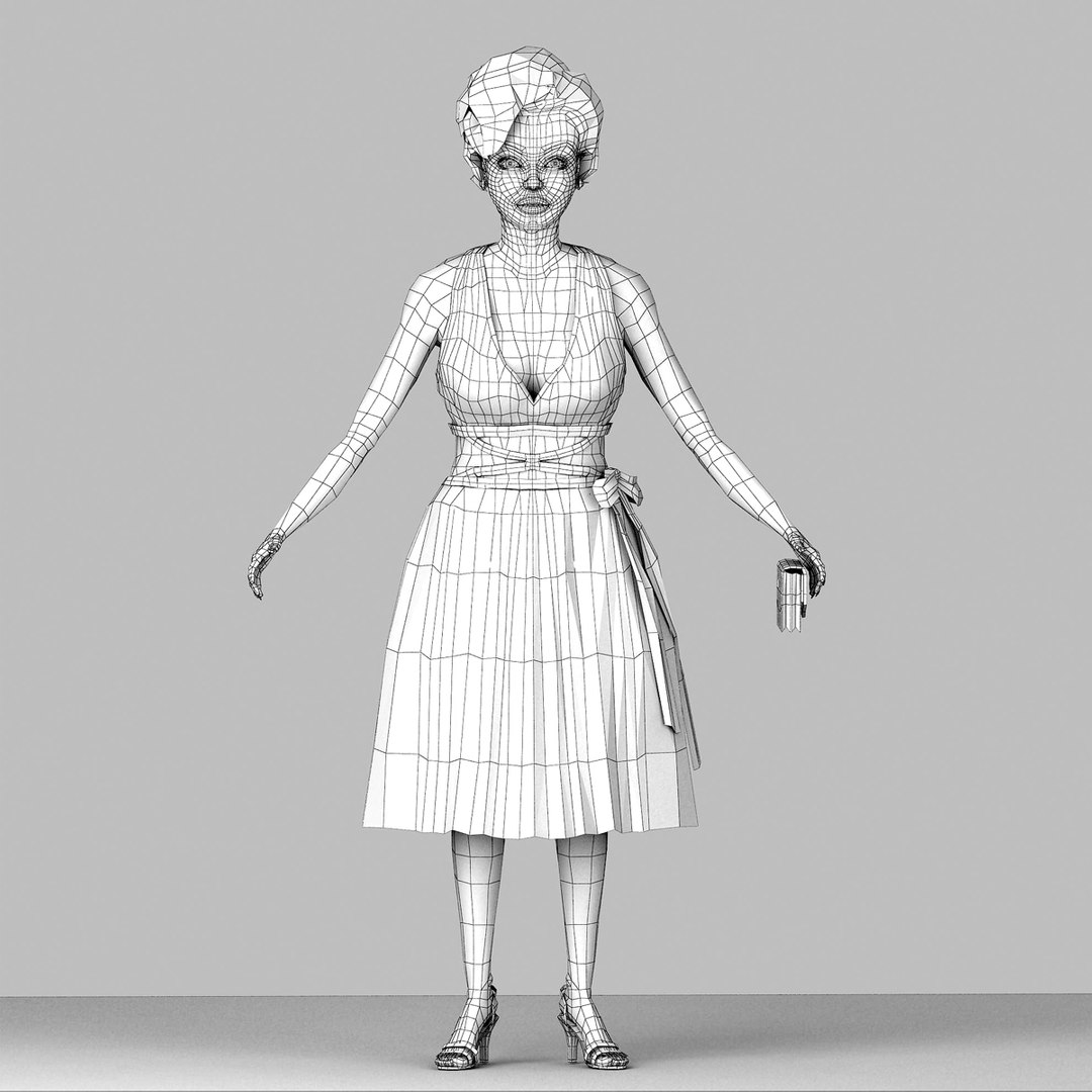 Human Lady Girl 3d Max