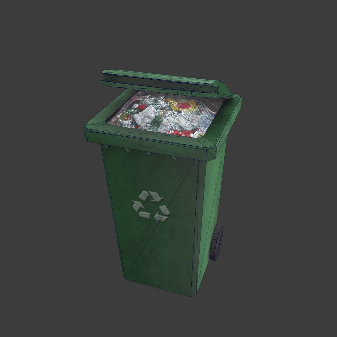 3D garbage bin - TurboSquid 1386350
