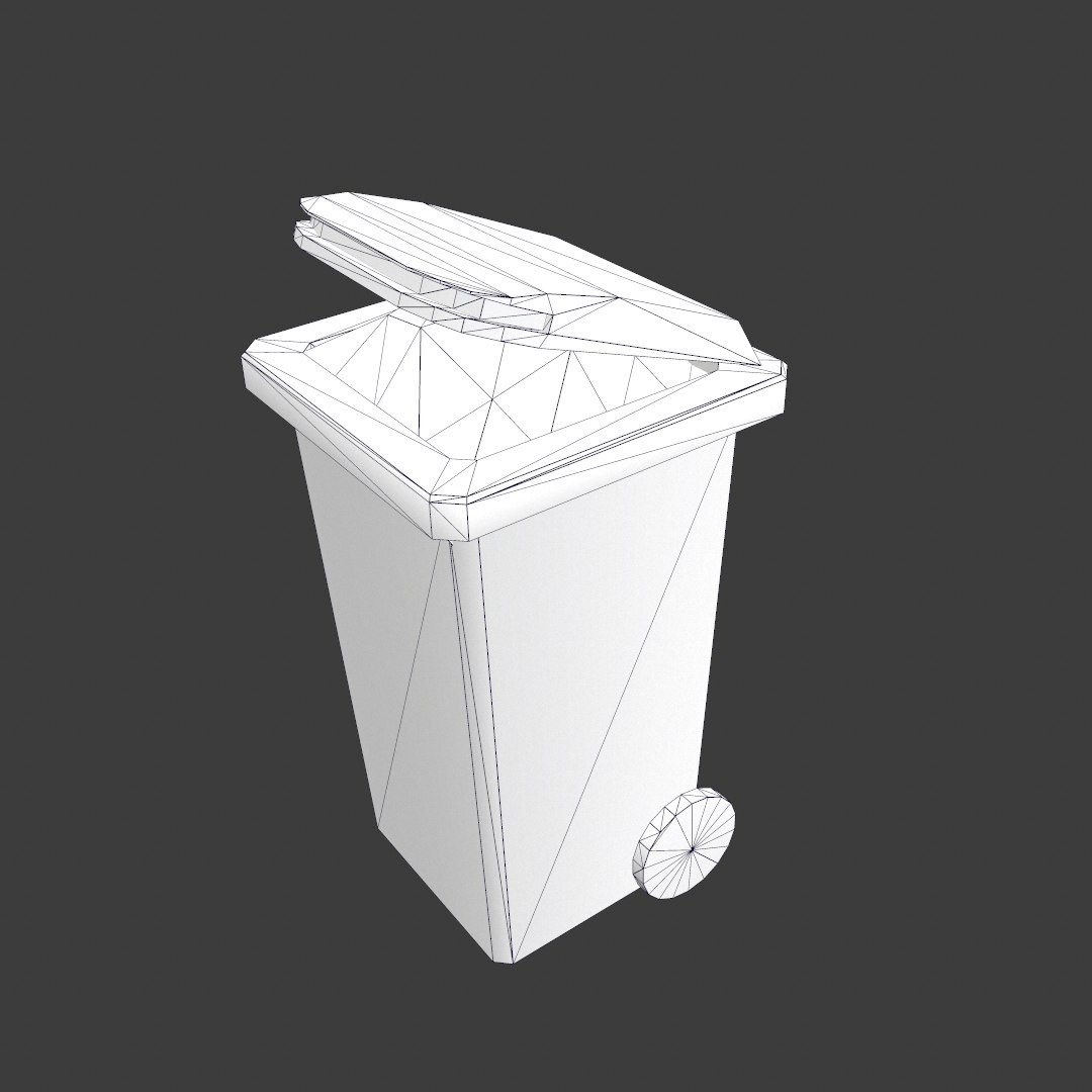 3D garbage bin - TurboSquid 1386350