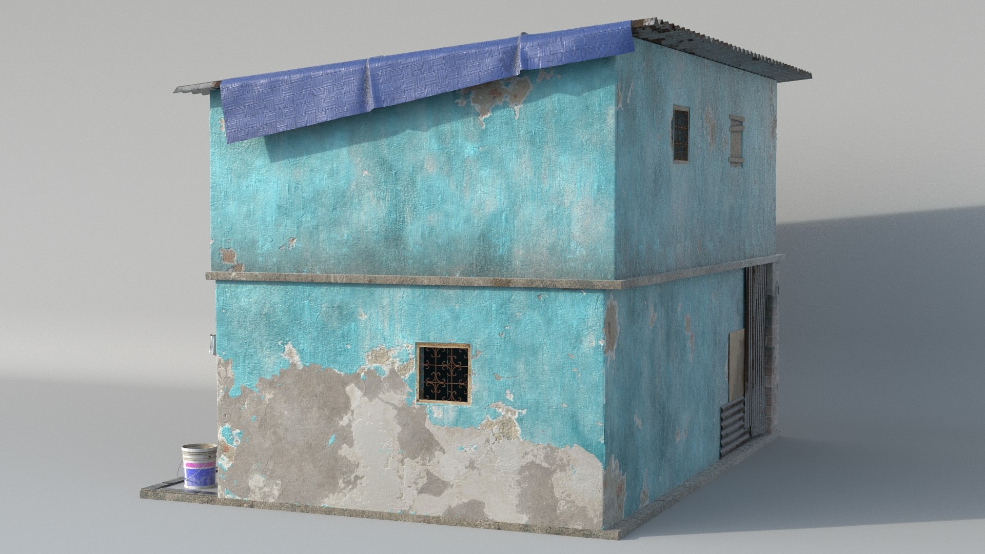 Slum House Scene 1 UHD 3D Model - TurboSquid 2135392