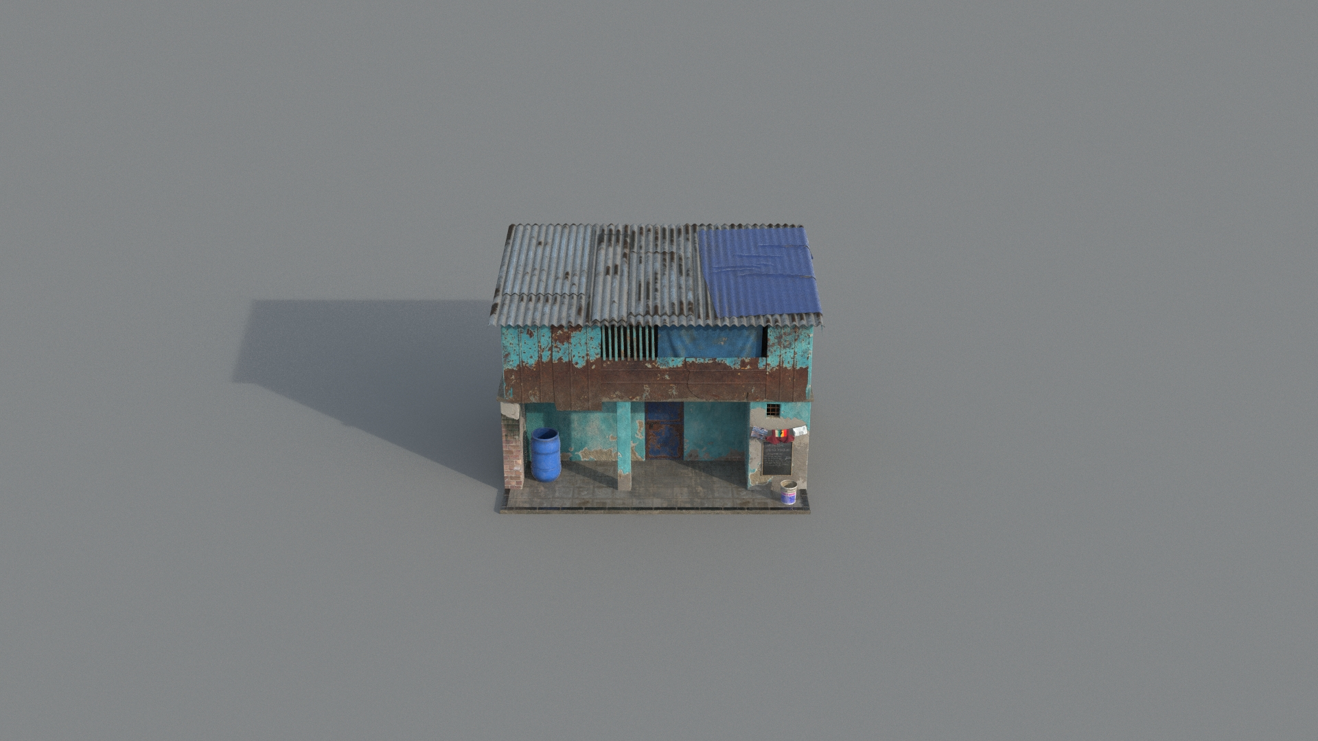 Slum House Scene 1 UHD 3D Model - TurboSquid 2135392