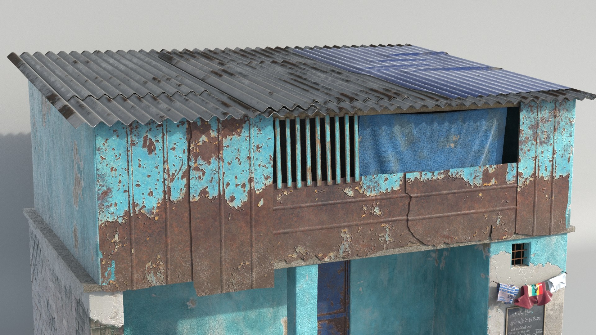 Slum House Scene 1 UHD 3D Model - TurboSquid 2135392