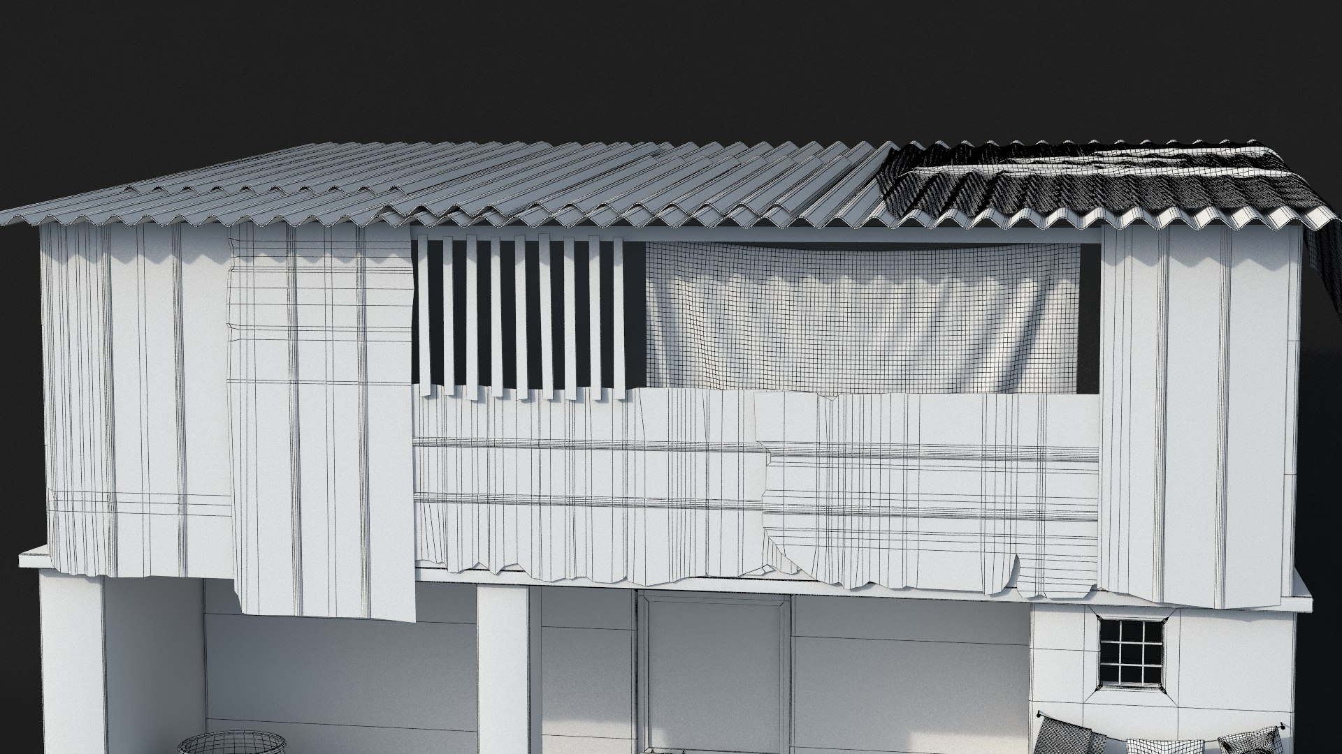 Slum House Scene 1 UHD 3D Model - TurboSquid 2135392