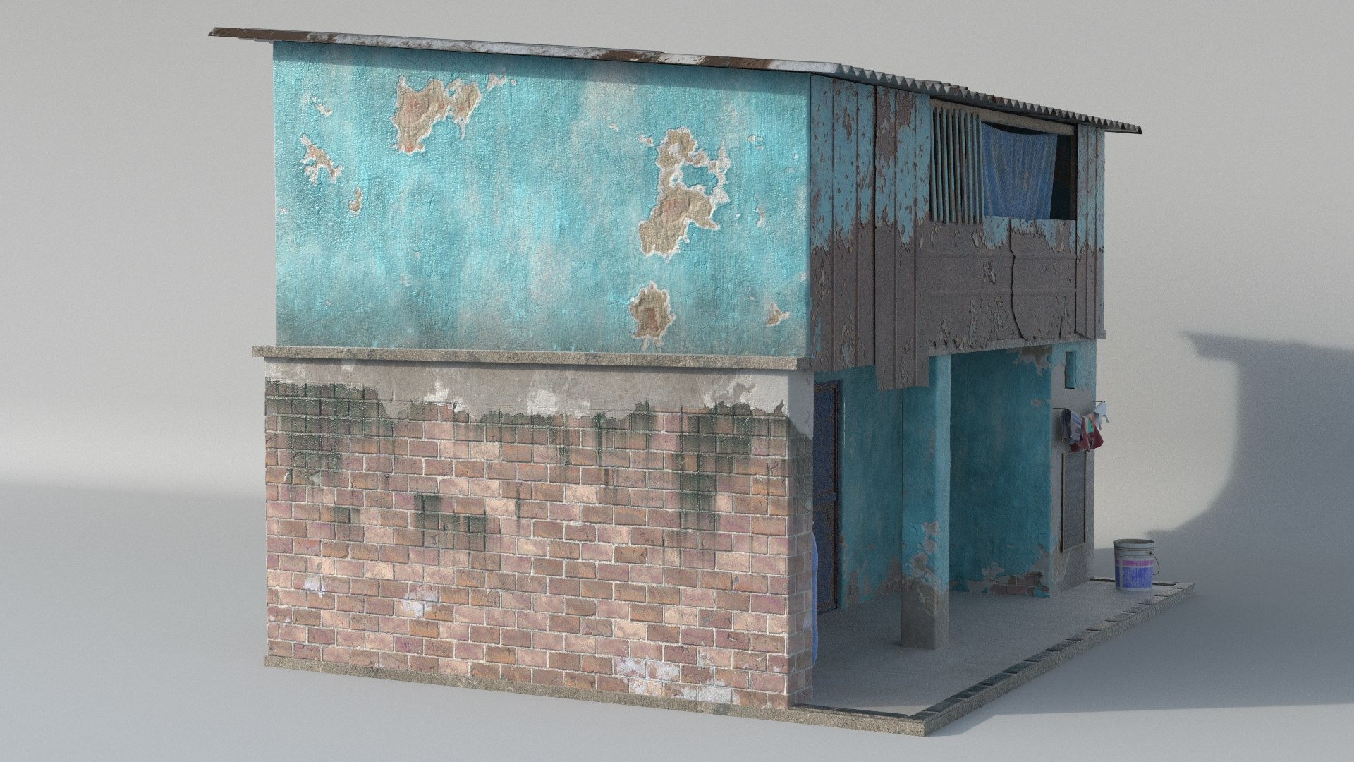 Slum House Scene 1 UHD 3D Model - TurboSquid 2135392