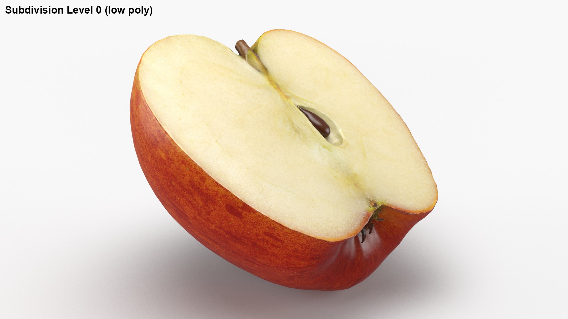 Half Apple 3D - TurboSquid 1759871