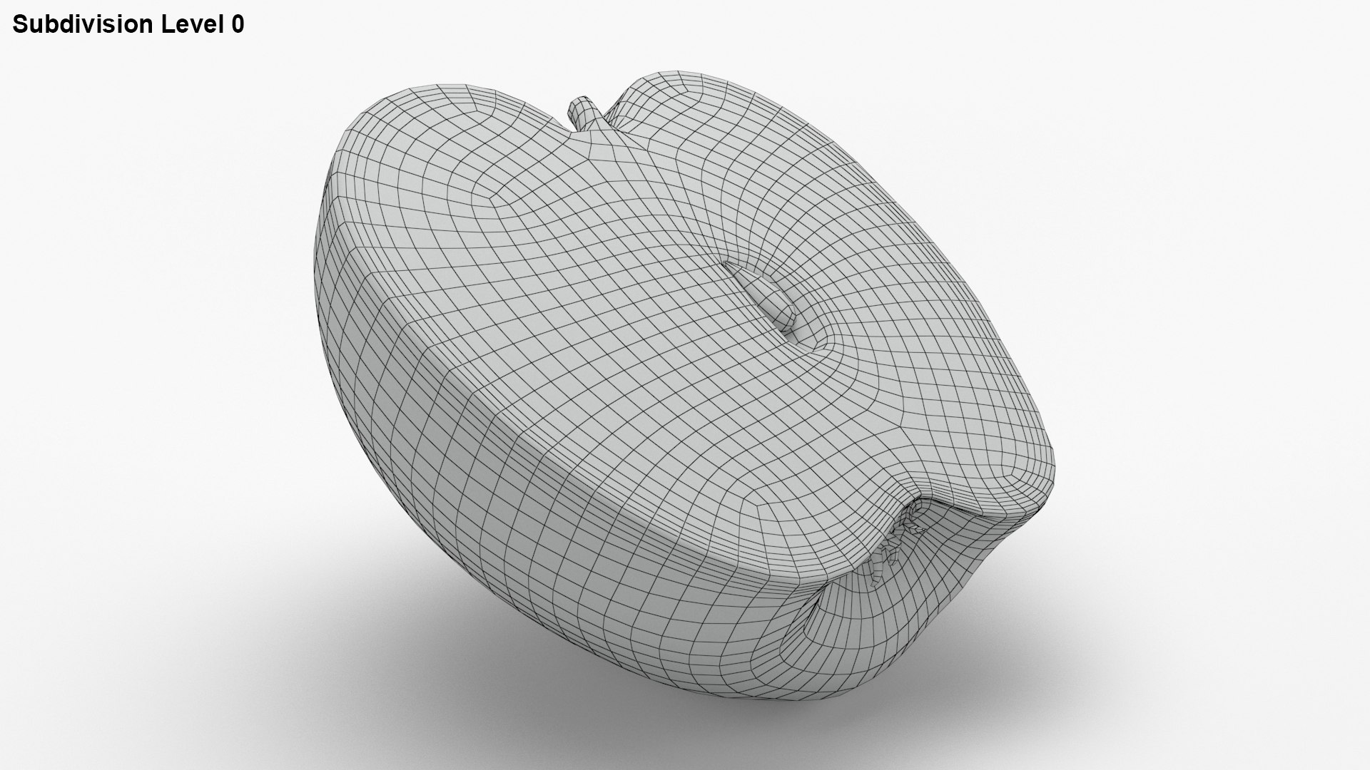 Half Apple 3D - TurboSquid 1759871