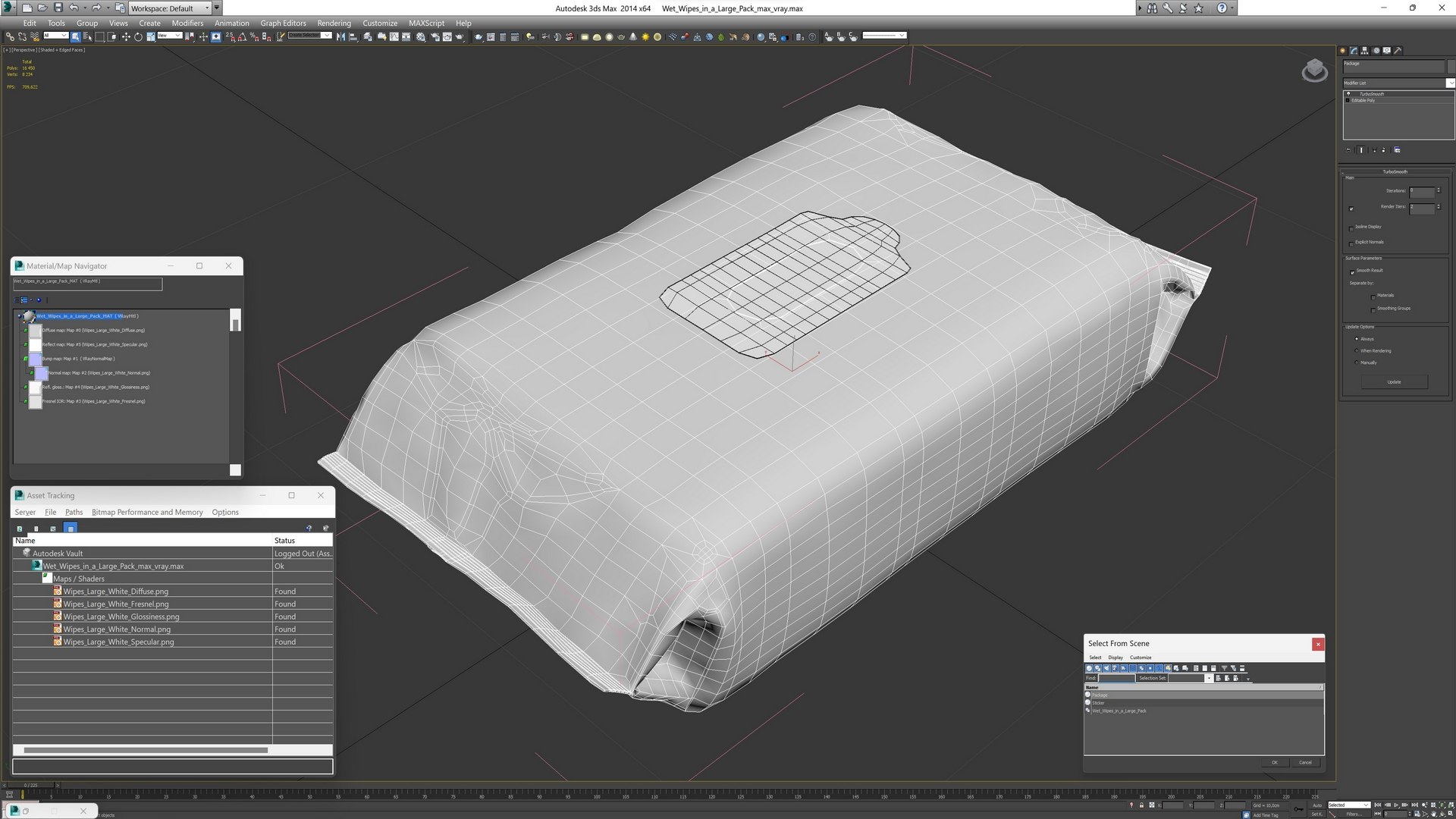 3D Wet Wipes In A Large Pack Model - TurboSquid 2231271