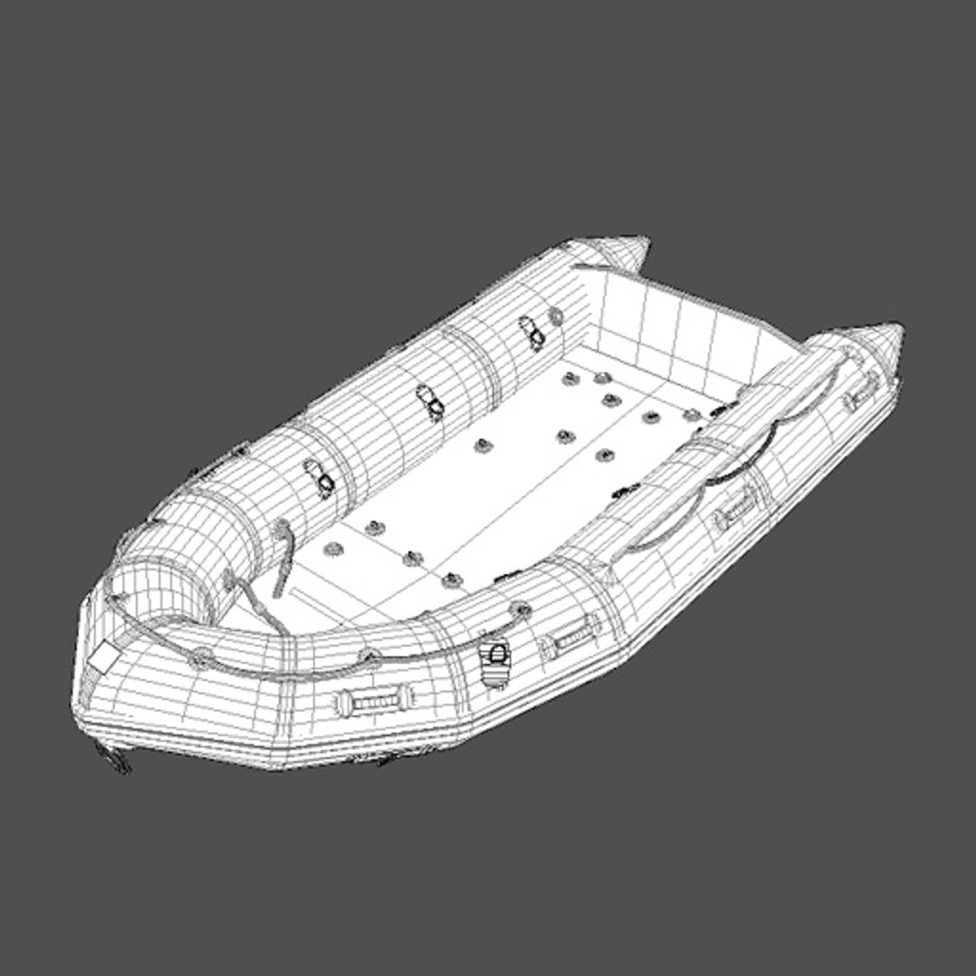3d Model Inflatable Boat