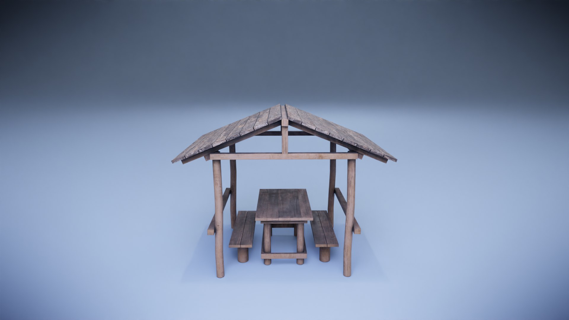 Wooden Gazebo Model - TurboSquid 2210911