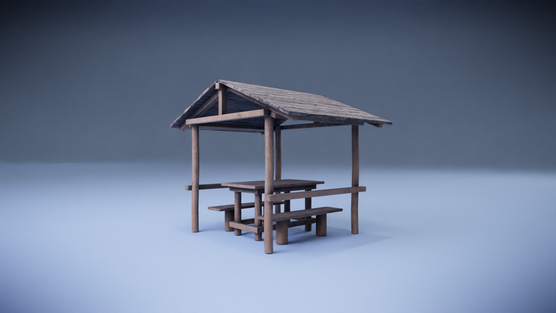 Wooden Gazebo Model - TurboSquid 2210911