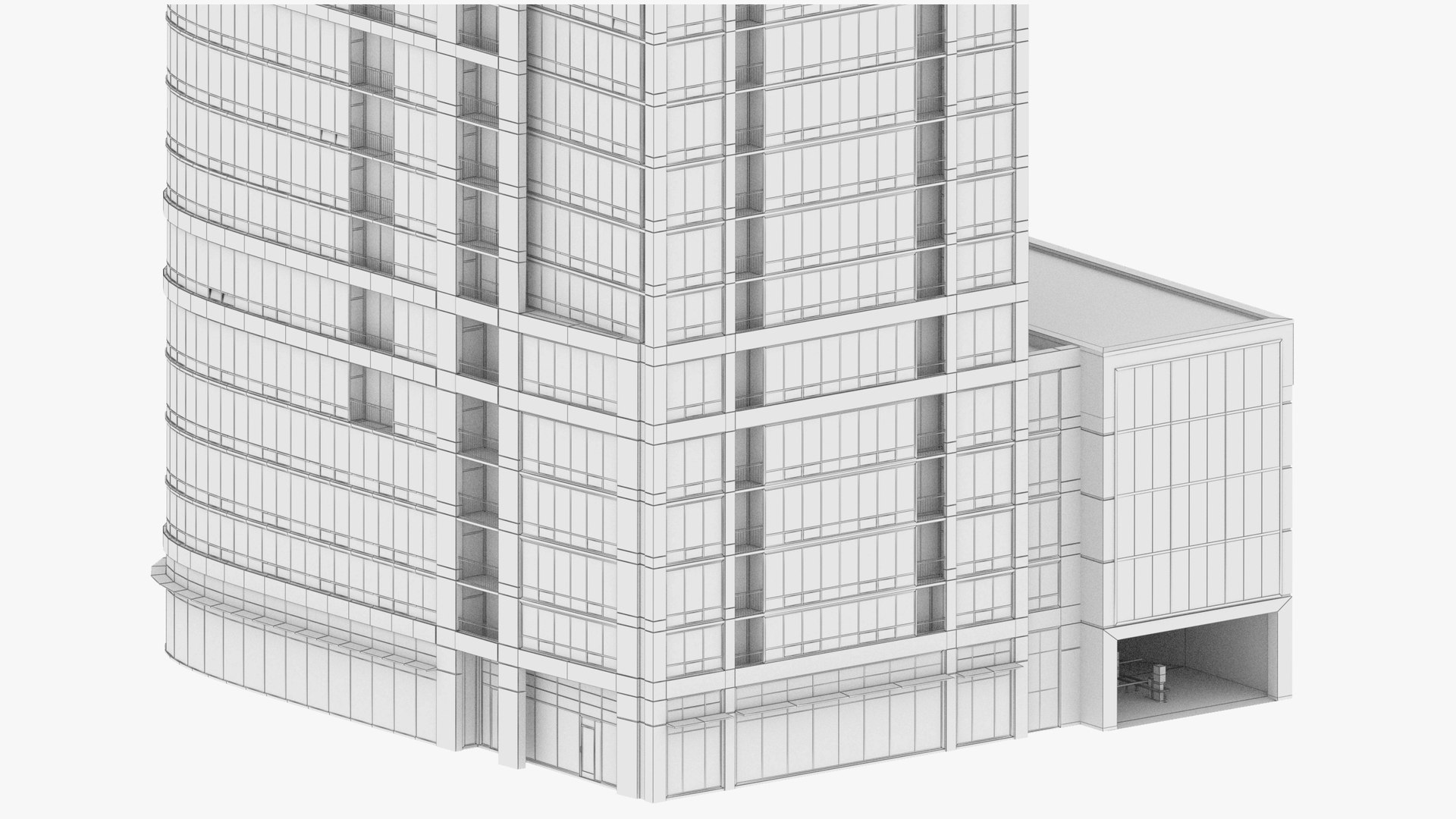3D Skyscraper Model - TurboSquid 1592406