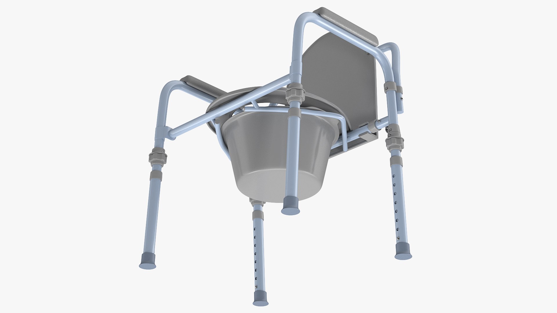 Medical folding bedside commode 3D model - TurboSquid 1650712