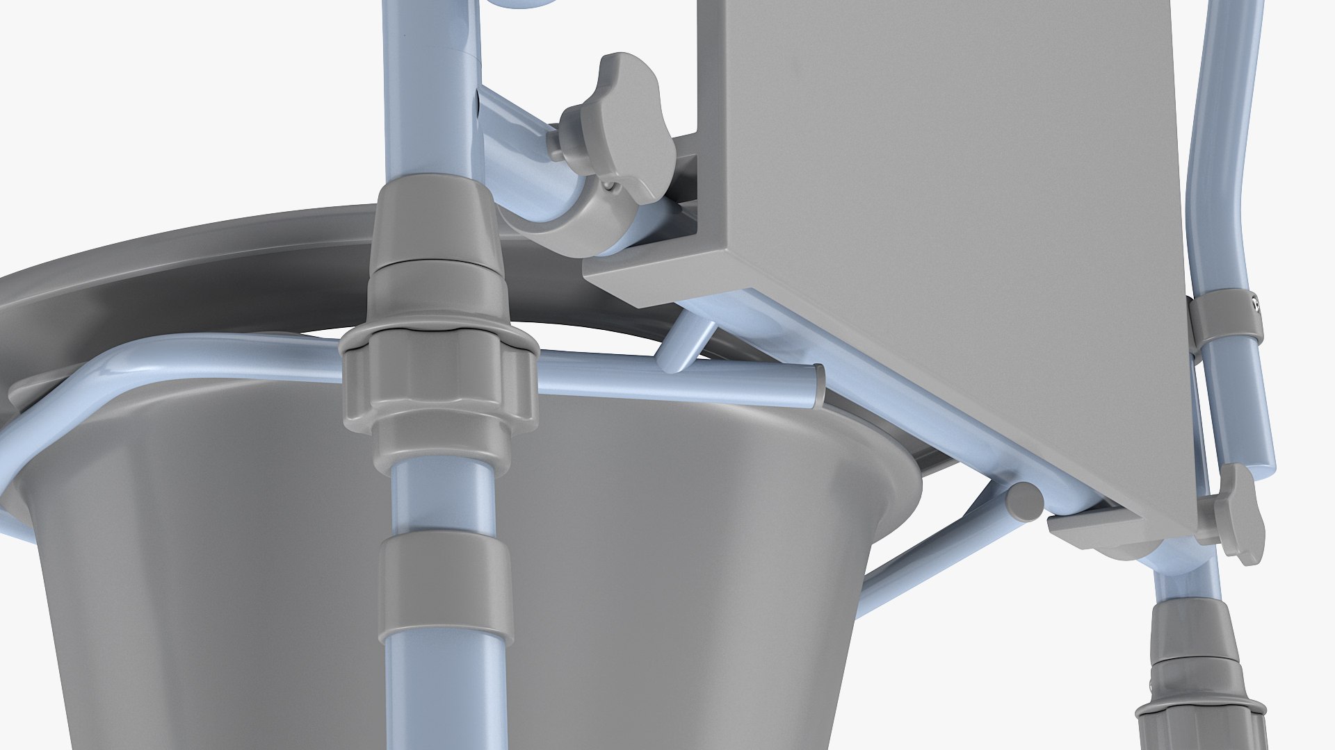 Medical folding bedside commode 3D model - TurboSquid 1650712