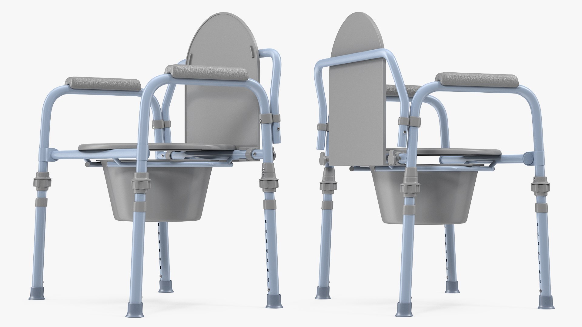 Medical folding bedside commode 3D model - TurboSquid 1650712