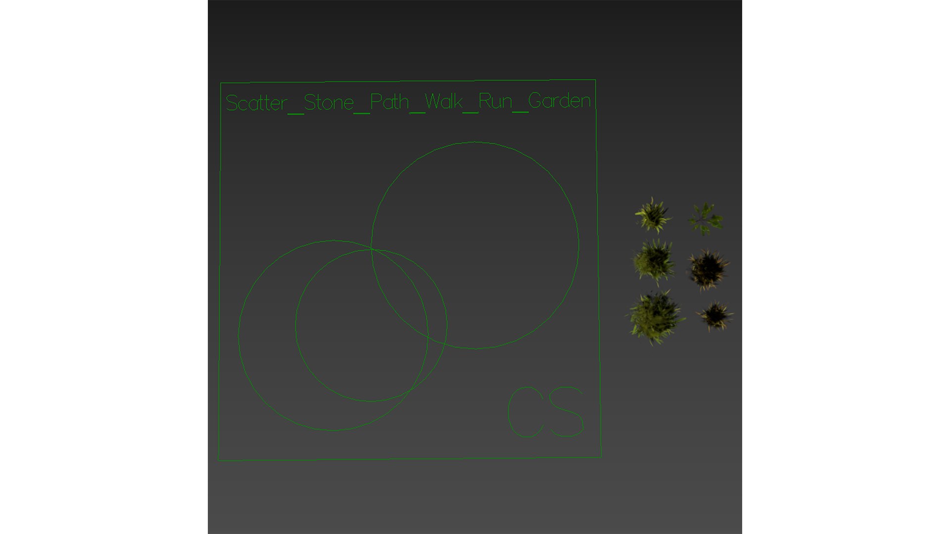 3D HQ Grass Stone Path Walk Run Garden - TurboSquid 2142279