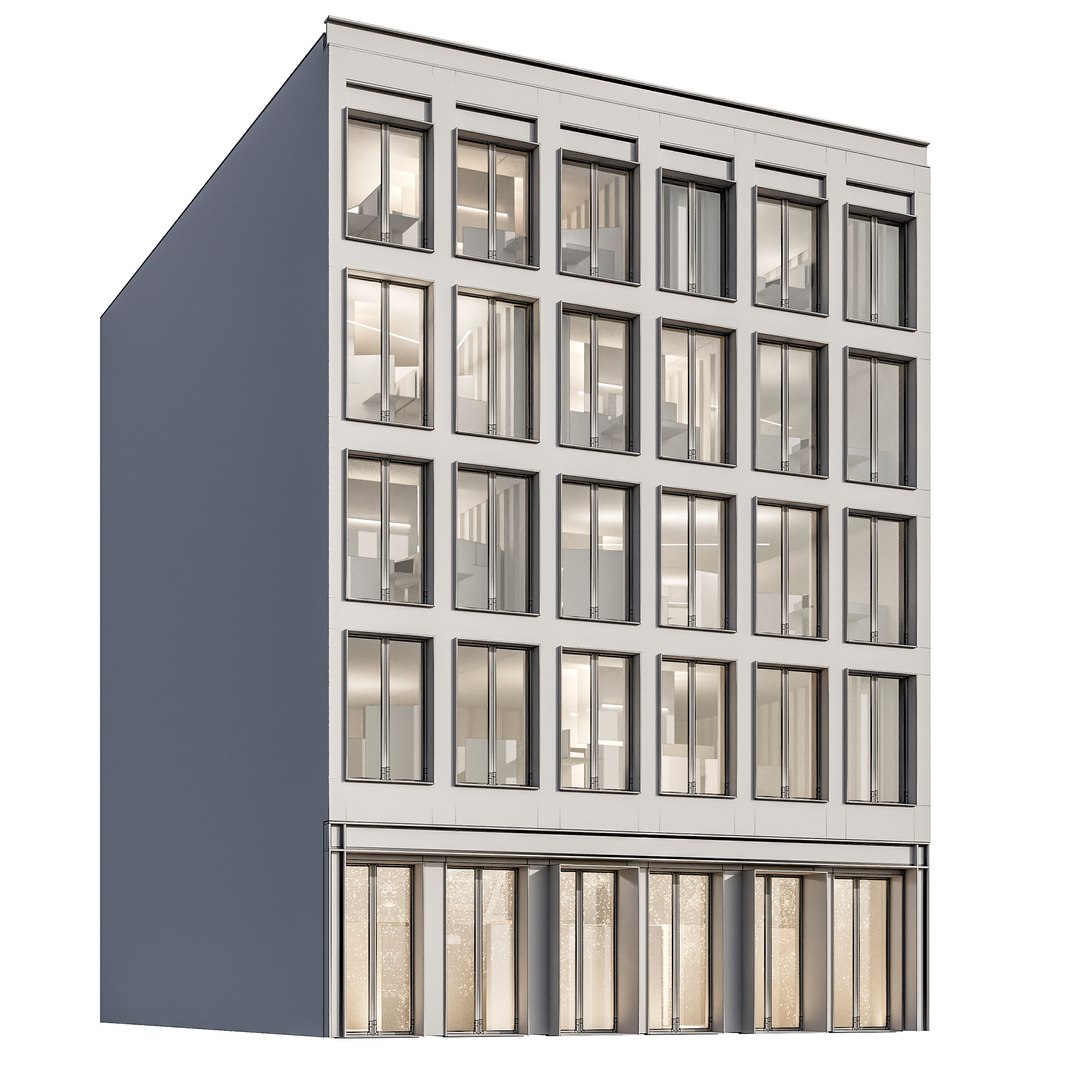 3D Modern Facades Collection Vol 1 - 5 Facades Model - TurboSquid 1905218