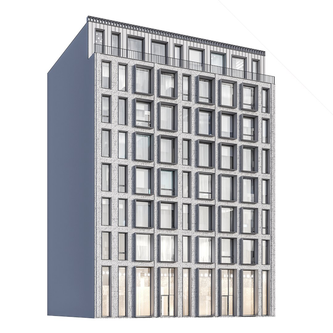 3D Modern Facades Collection Vol 1 - 5 Facades Model - TurboSquid 1905218