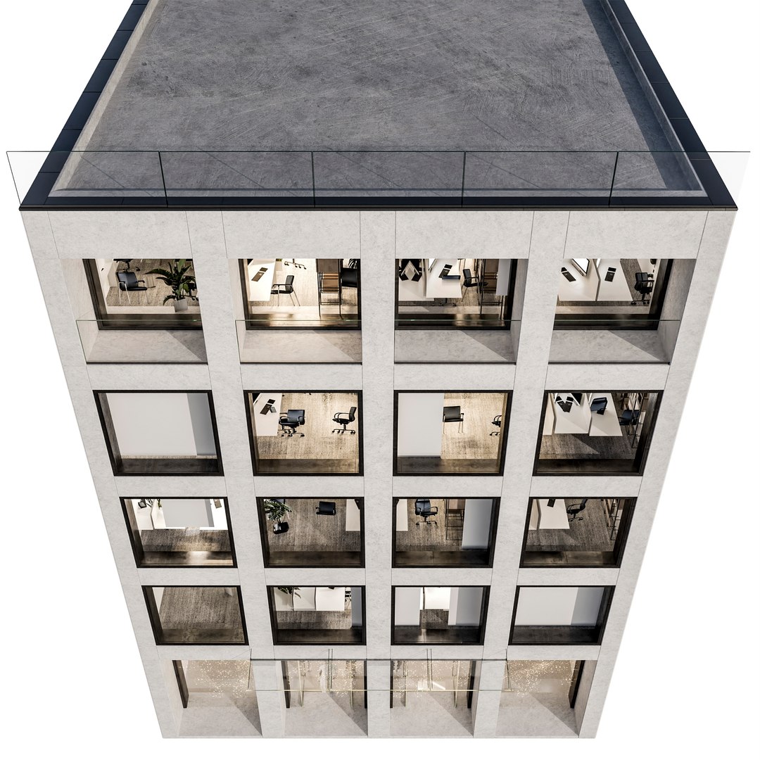 3D Modern Facades Collection Vol 1 - 5 Facades Model - TurboSquid 1905218