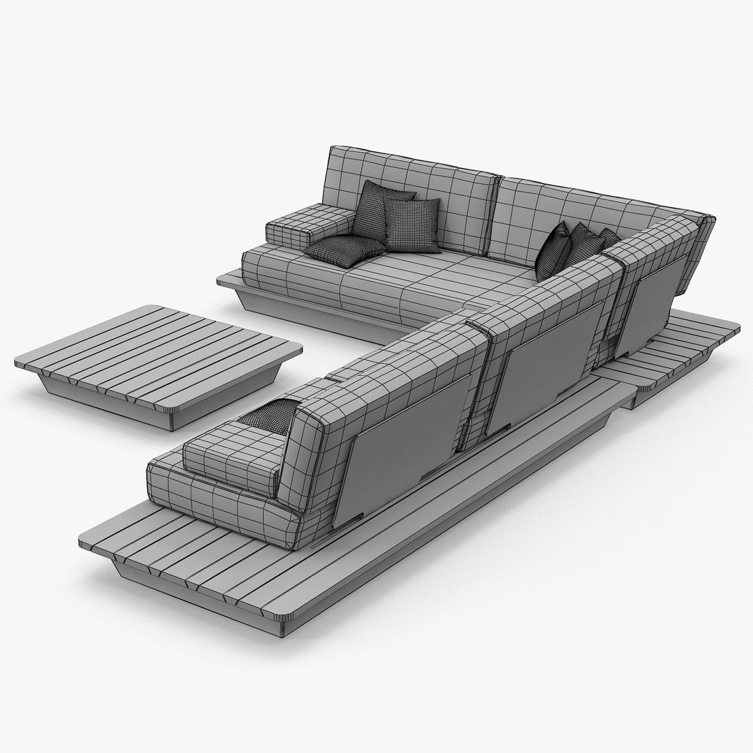 3D Manutti - Air Outdoor Sofa - TurboSquid 2283299