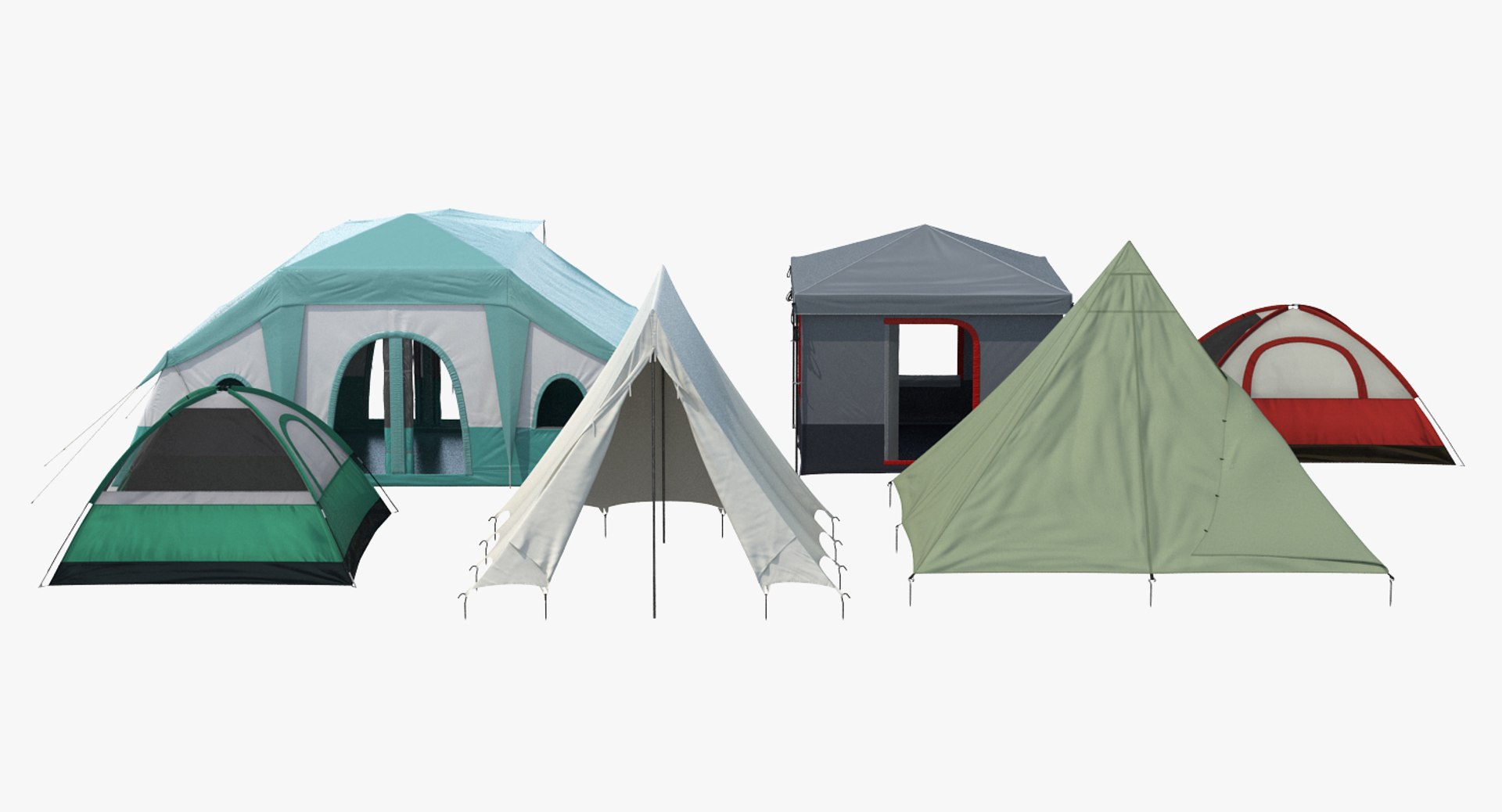3D camping tents - TurboSquid 1177413
