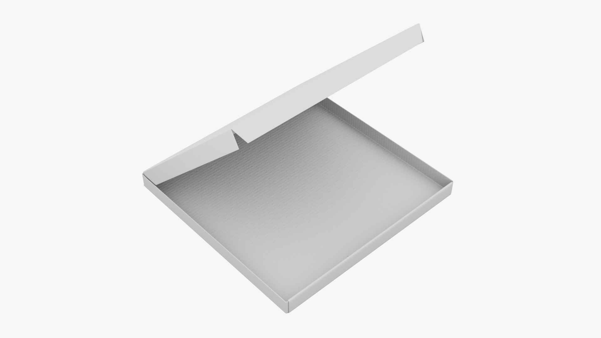 3D 12-inch Kraft Paper Open Pizza Box - TurboSquid 2274330