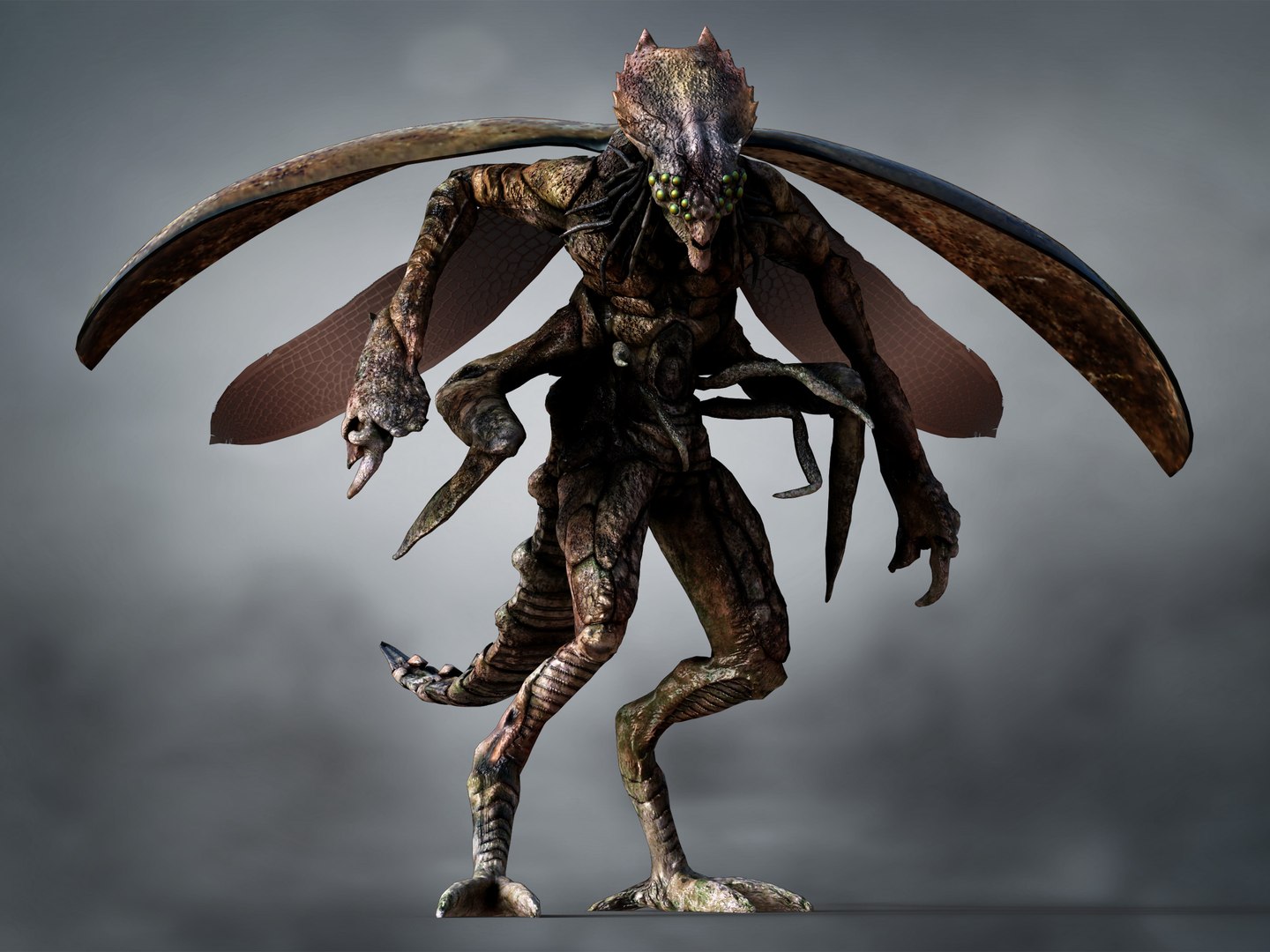 3D Insectoid Monster Model - TurboSquid 2401235