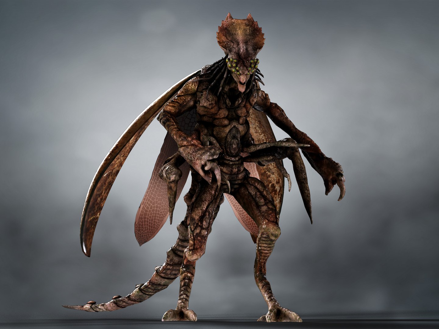 3D Insectoid Monster Model - TurboSquid 2401235