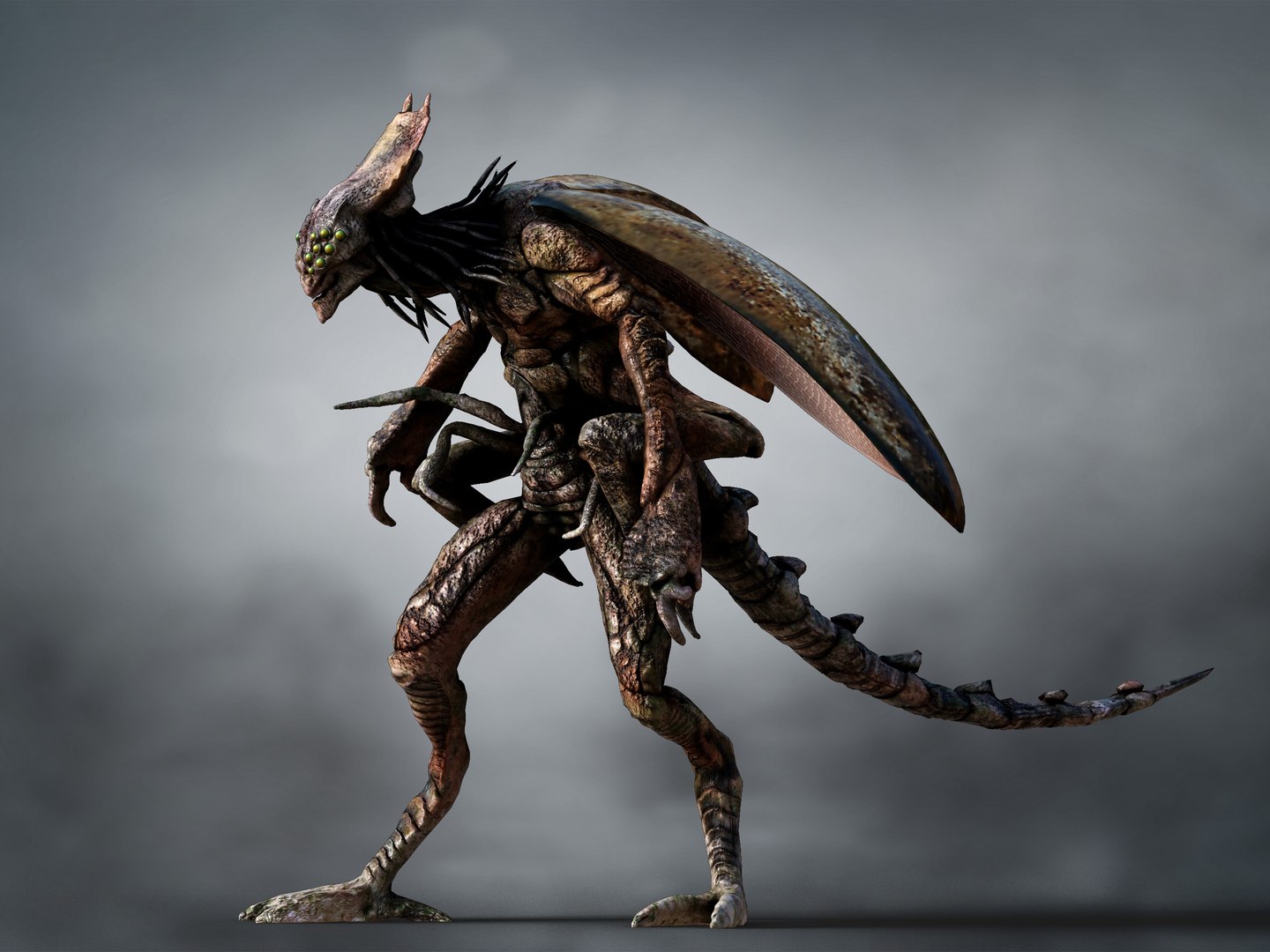 3D Insectoid Monster Model - TurboSquid 2401235