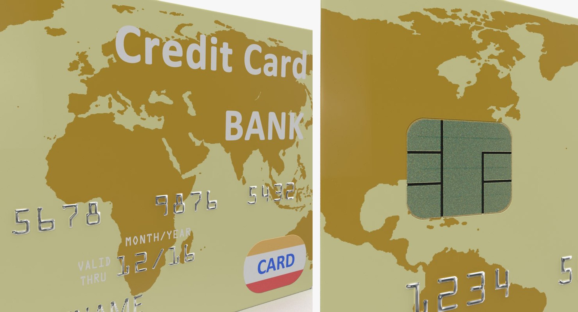 3D Credit Cards Terminals Mastercard - TurboSquid 1285567