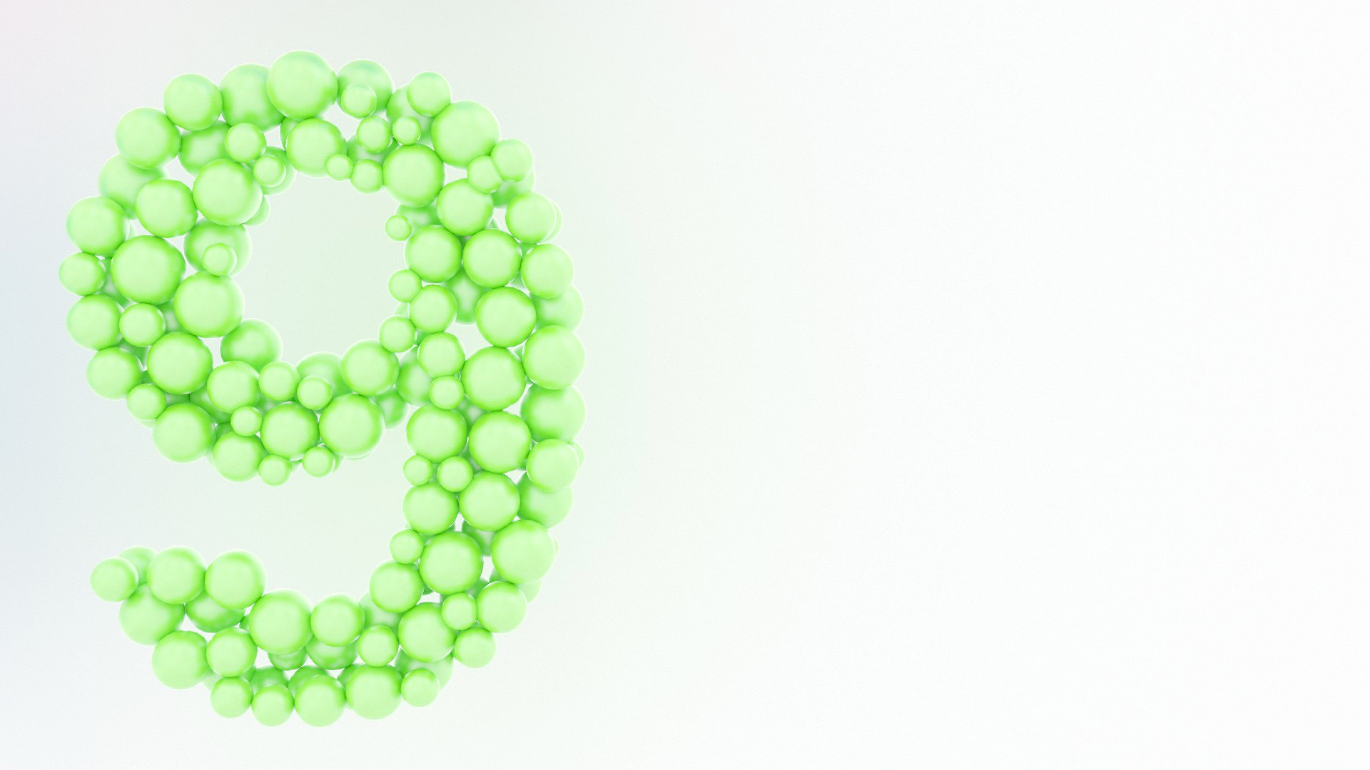 3D Model Numbers Made Of Balls Spheres - TurboSquid 1762717