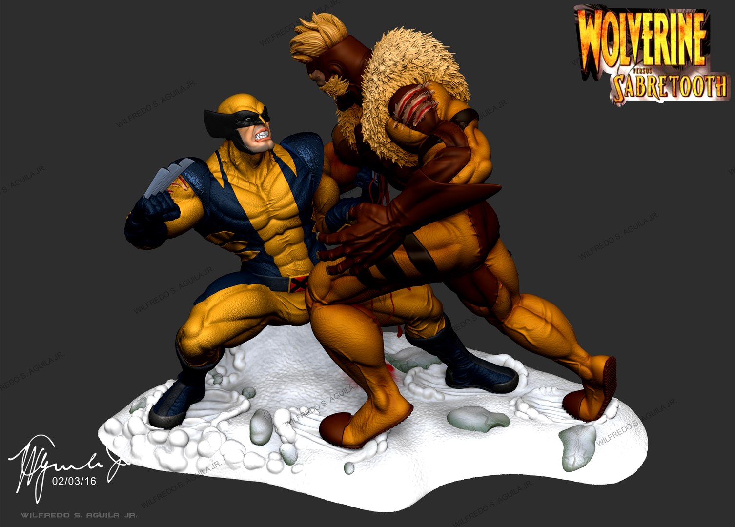 3d X-men Wolverine Sabretooth