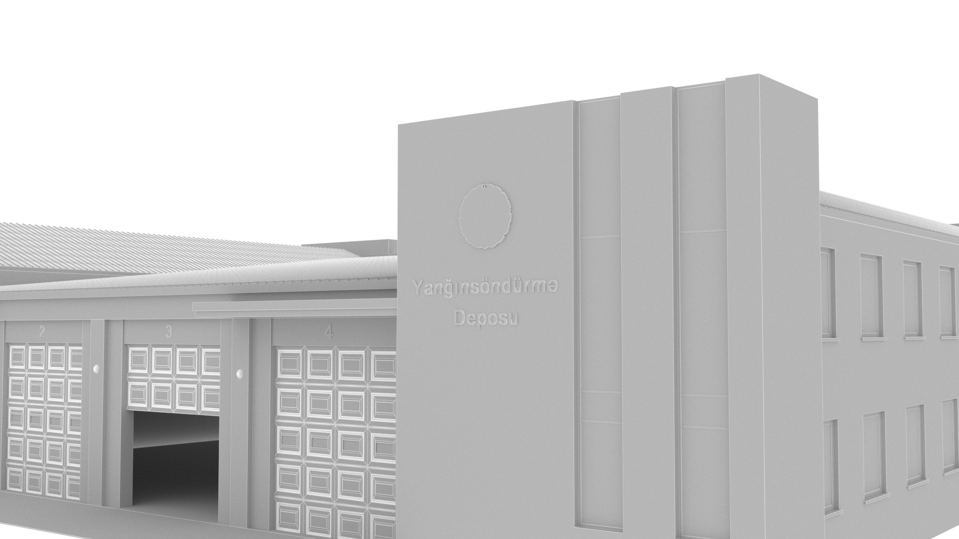 Fire Station 3D Model - TurboSquid 2204754