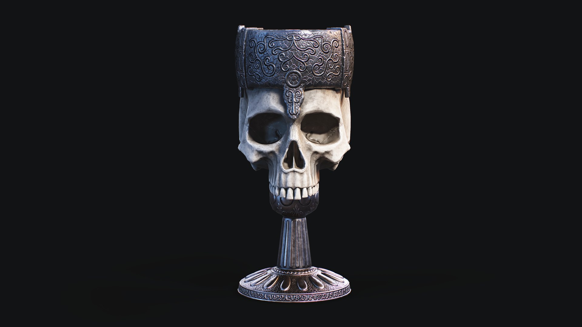 3D Skull Cup Low-poly 3D Model - TurboSquid 2205236