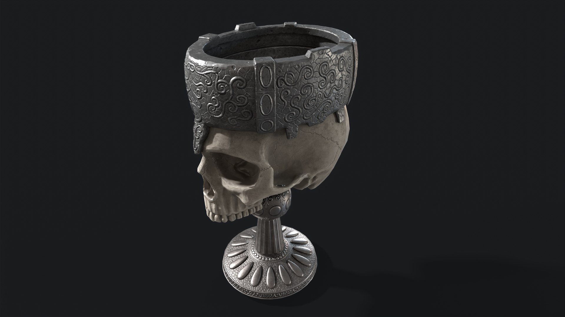 3D Skull Cup Low-poly 3D Model - TurboSquid 2205236