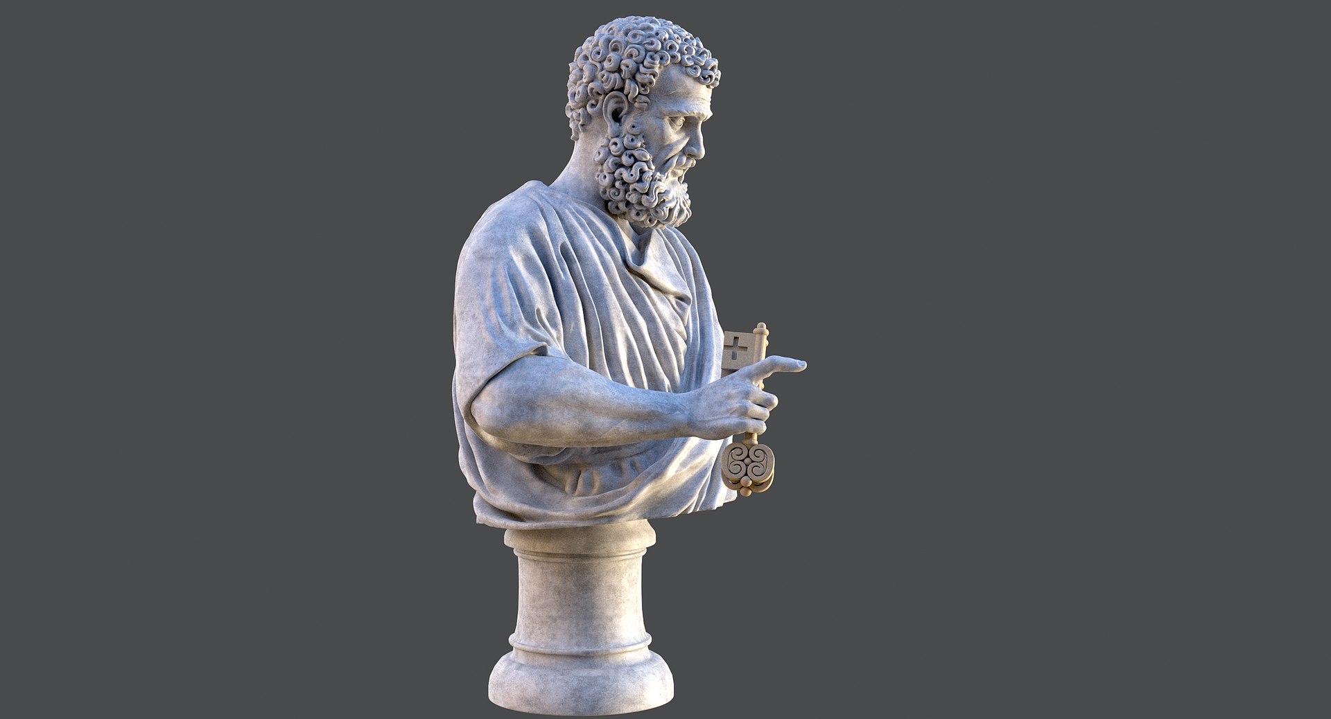 Saint peter basilica bust 3D model - TurboSquid 1326306